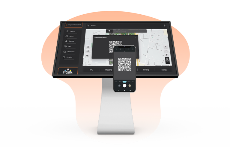 Vicinia Kiosk - Interactive Wayfinding Kiosk